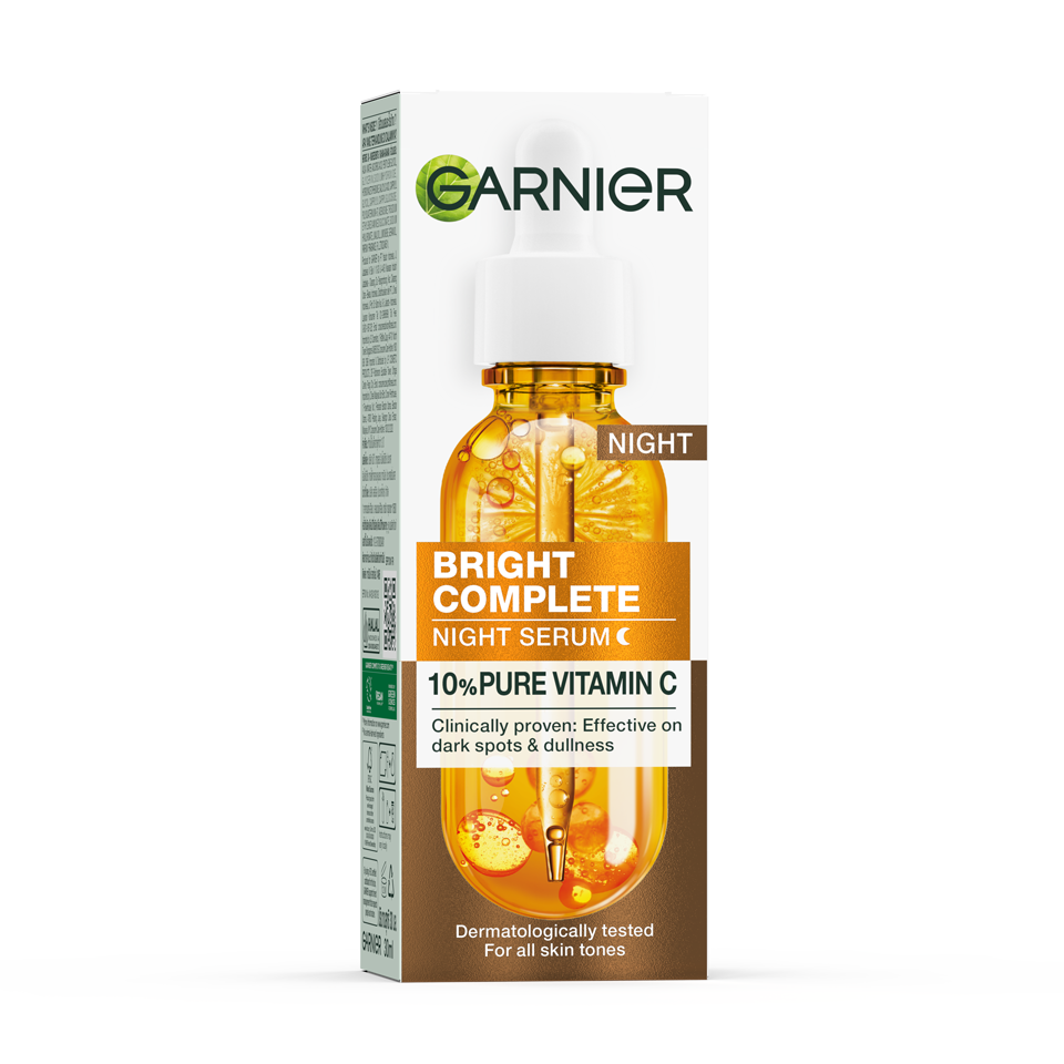 Bright Complete 10% Pure Vitamin C Overnight Serum Trio | Garnier