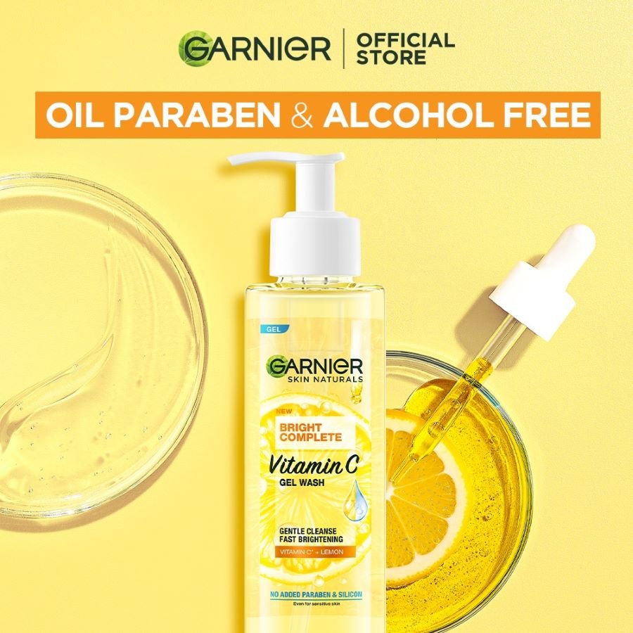 Bright Complete Gel Wash 120ML: Vitamin C & Lemon Formula | Garnier