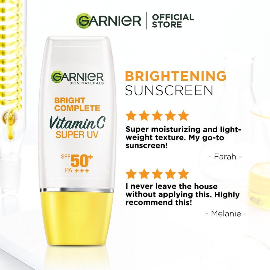 Bright Complete UV Natural Vitamin C Sunscreen SPF50 30ml | Garnier