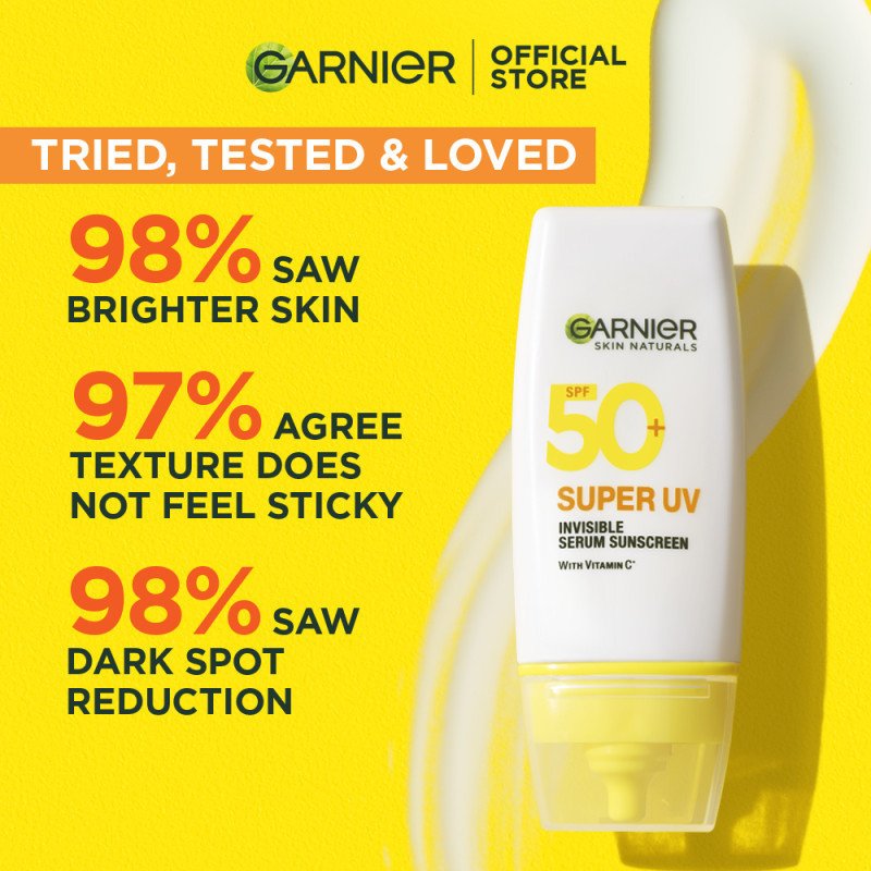 Bright Complete UV Serum Sunscreen SPF50 30ML & 7.5ML | Garnier